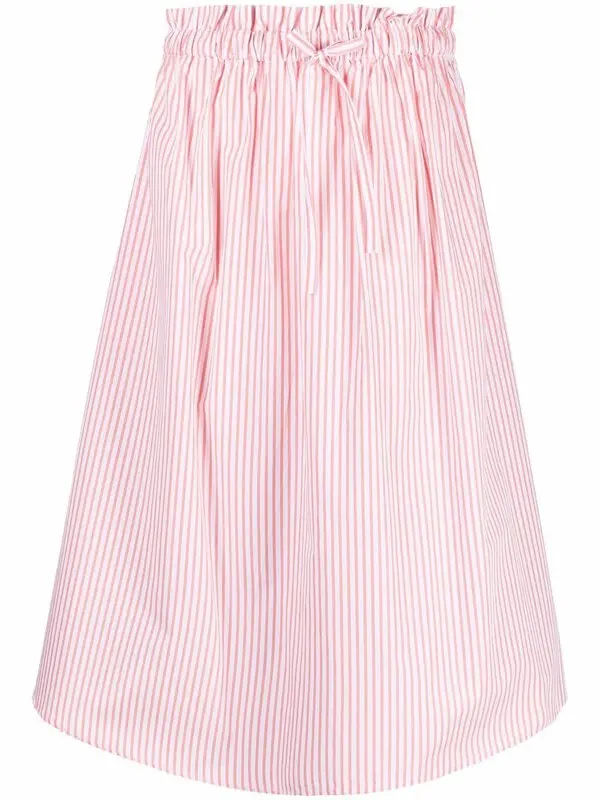 Woolrich Striped Poplin Skirt
