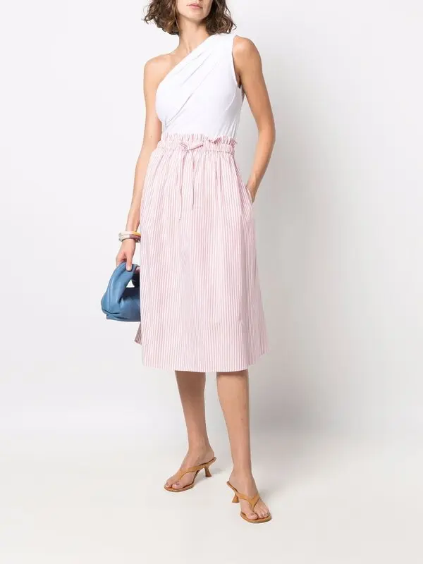 Woolrich Striped Poplin Skirt