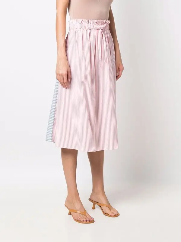 Woolrich Striped Poplin Skirt