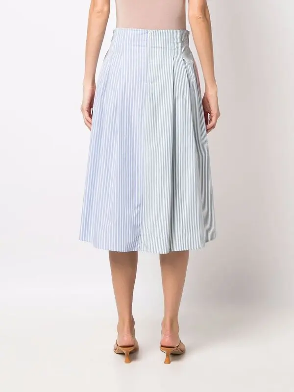 Woolrich Striped Poplin Skirt
