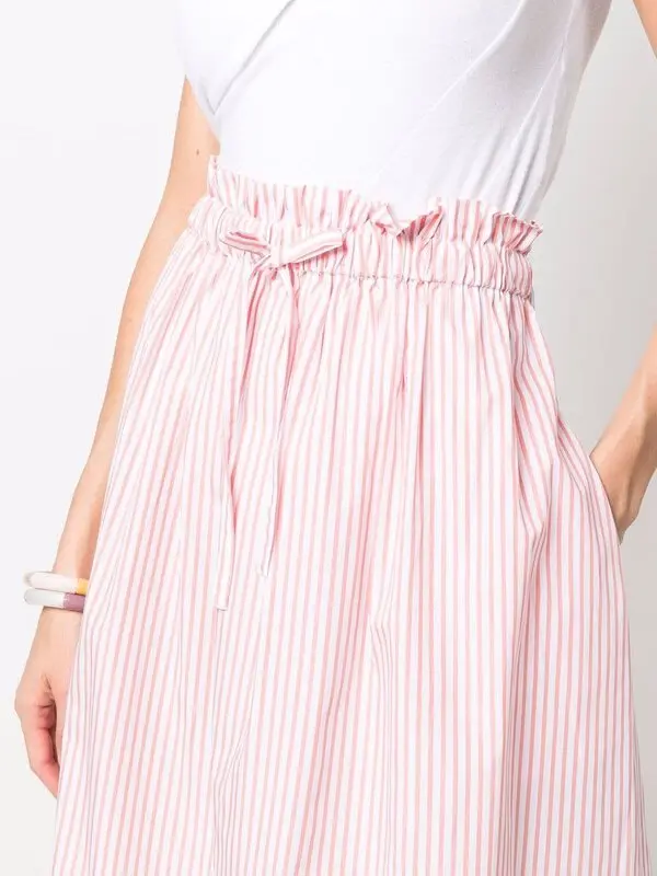 Woolrich Striped Poplin Skirt