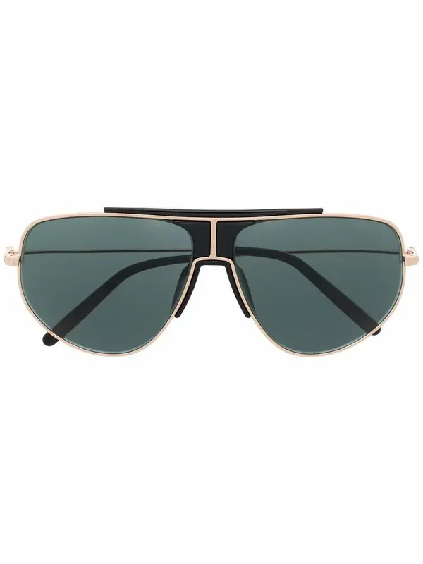 TOM FORD Tinted Pilot-frame Sunglasses