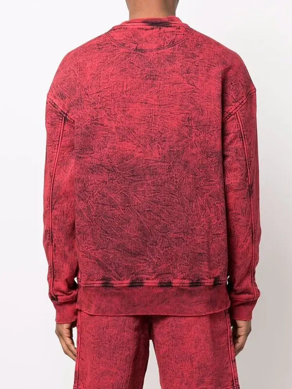 DIESEL Acid-wash Crew Neck Sweatshirt