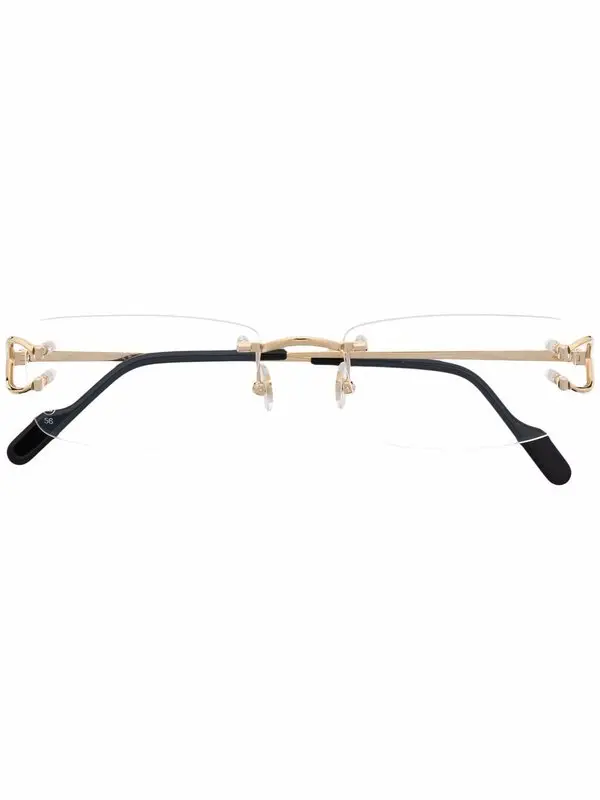 CARTIER Square-frame Eyeglasses - Gold