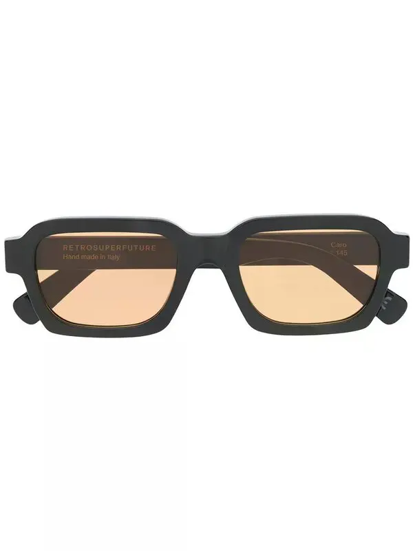 RETROSUPERFUTURE Caro Rectangular Sunglasses - Black