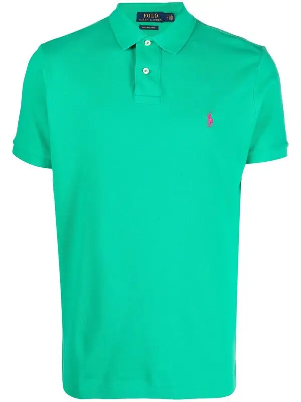Polo Ralph Lauren Embroidered-logo Short-sleeve Shirt - Green