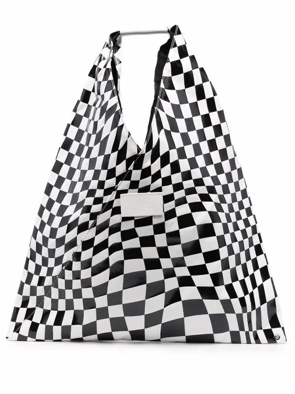MAISON MARGIELA Illusional-print Tote - Black