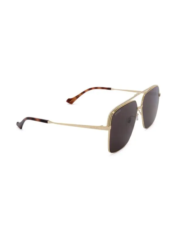 Gucci Square-frame Sunglasses - Gold