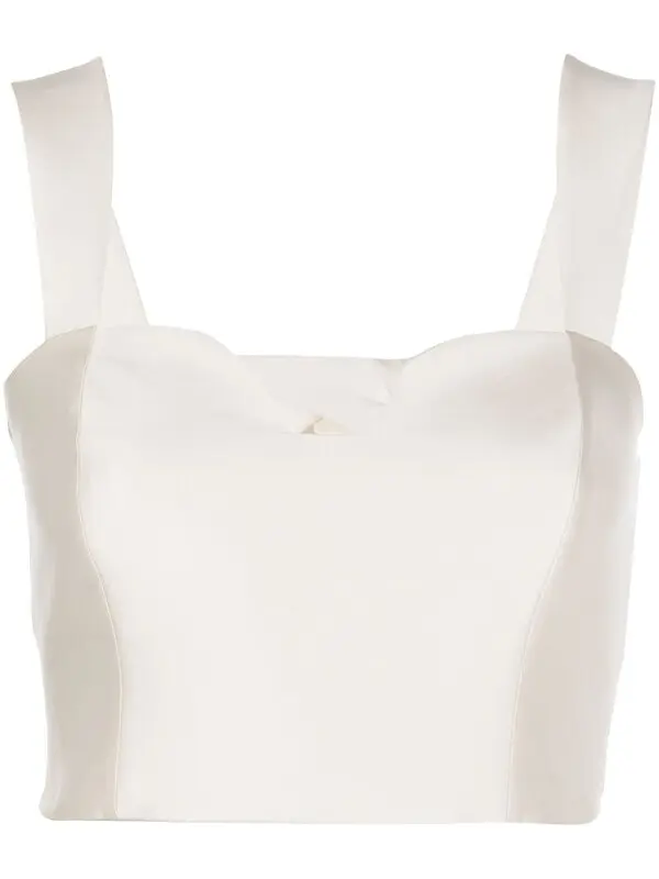 Sachin & Babi Darcy Cropped Top - White