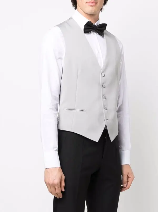 Tagliatore Button-up Suit Waistcoat - Grey