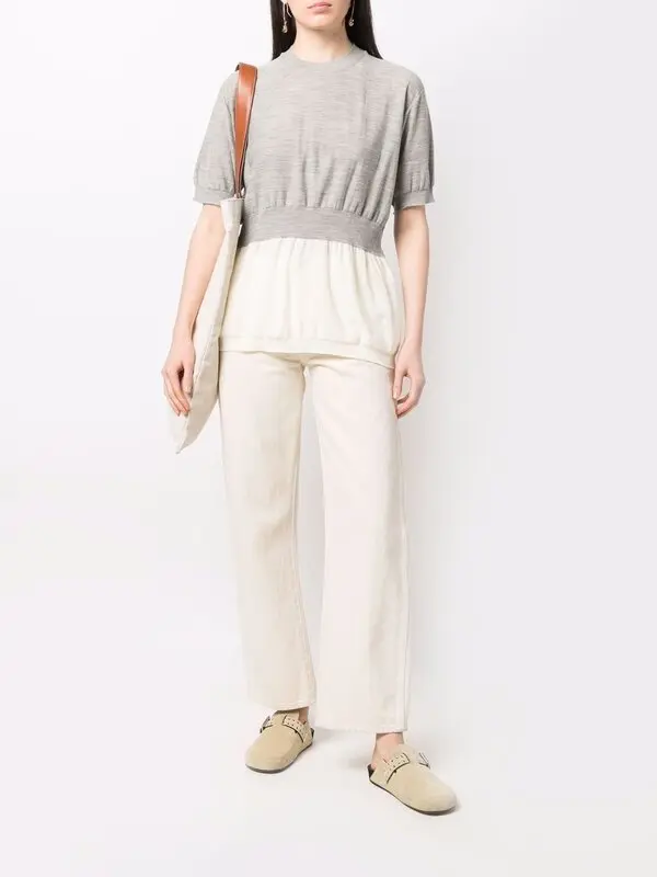 Sofie D'hoore Two-tone Wool T-shirt