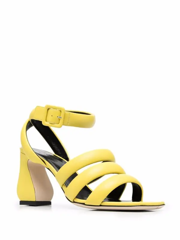SERGIO ROSSI Triple-strap Leather Sandals
