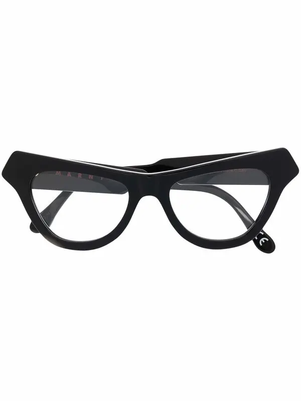 Marni Logo Cat-eye Glasses