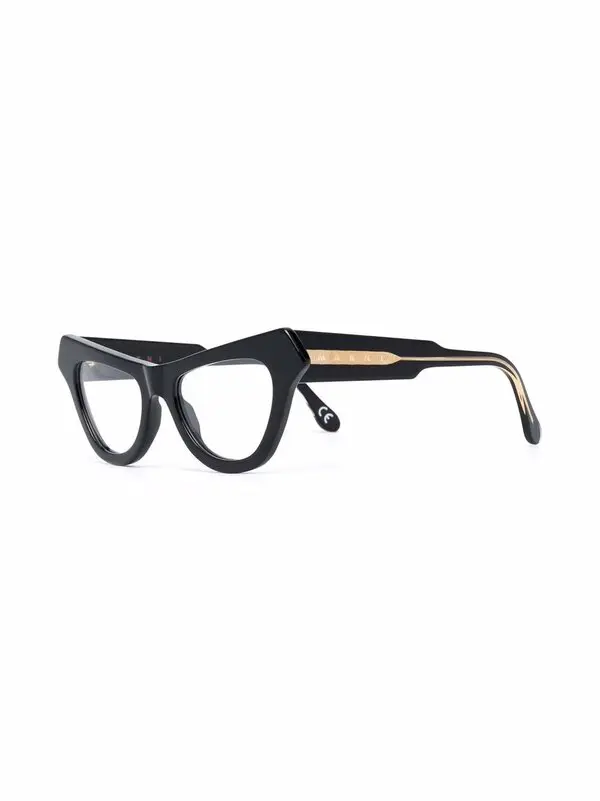 Marni Logo Cat-eye Glasses
