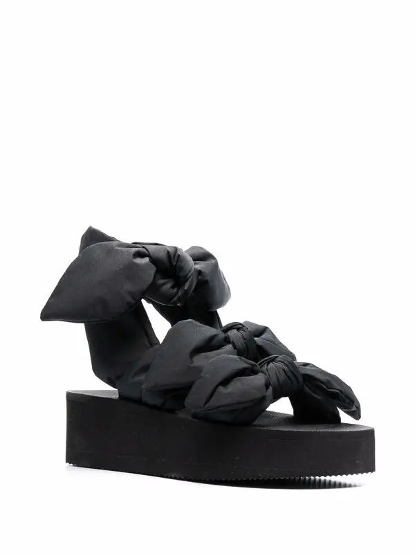 Red Valentino Bow-detail Padded-strap Sandals