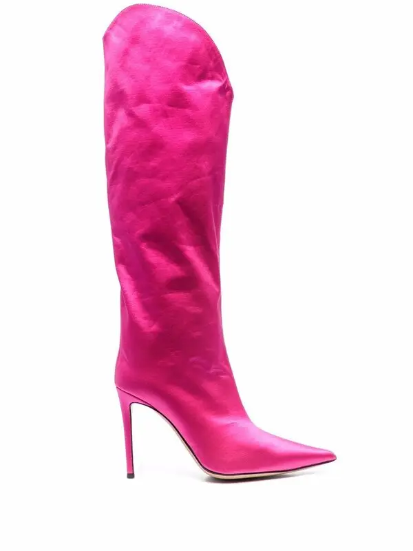 Alexandre Vauthier Satin Boots - Pink