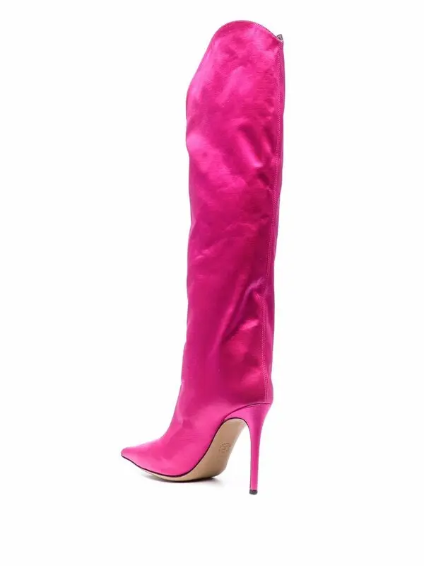 Alexandre Vauthier Satin Boots - Pink