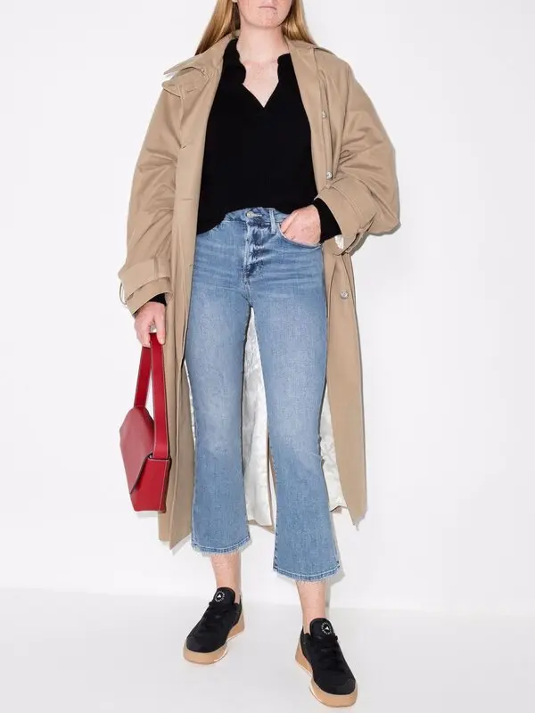 FRAME Le Crop Mini Boot Jeans - Blue