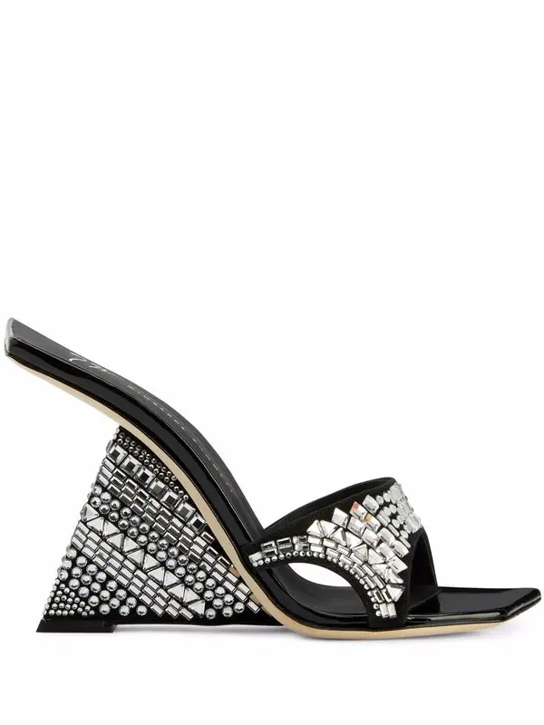 GIUSEPPE ZANOTTI Akira Shine Wedge Sandals