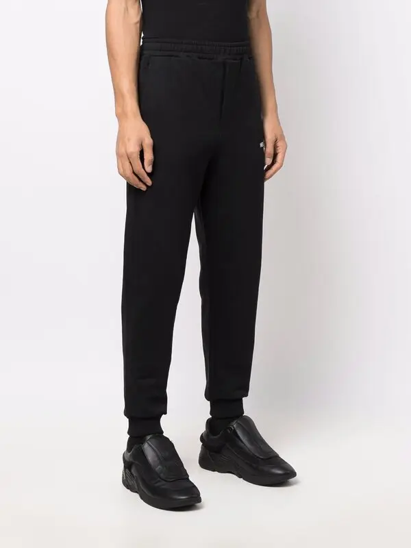 Helmut Lang Logo-print Tapered Track Pants - Black