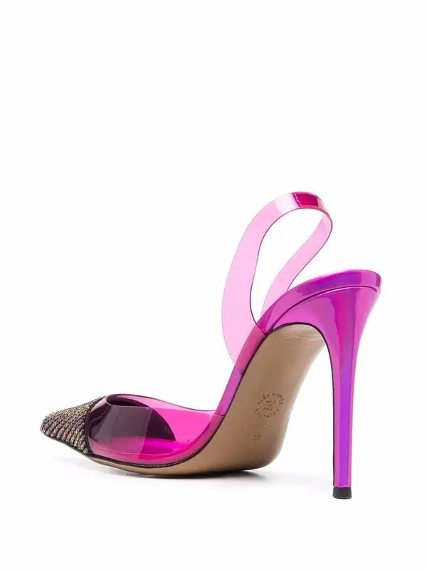 Alexandre Vauthier Contrast-trim Slingback Pumps - Pink