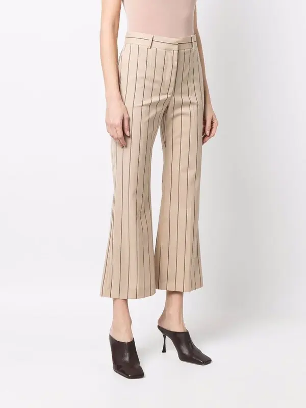 JOSEPH Talia Stripe-print Trousers