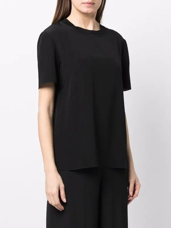 JOSEPH Rubin Ribbed-trim Blouse - Black