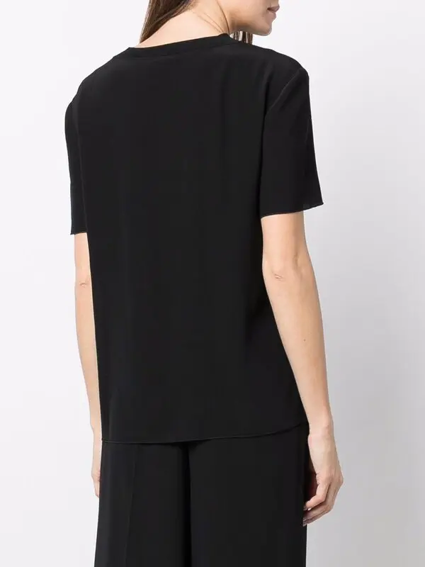 JOSEPH Rubin Ribbed-trim Blouse - Black