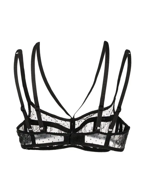 Dolce & Gabbana Floral-lace Balcony Bra