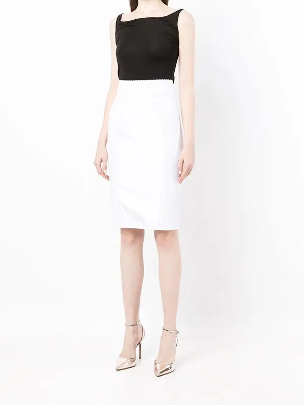 Dolce & Gabbana Corset-detail Pencil Skirt