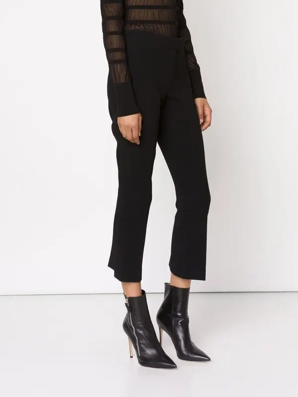 Alexander McQueen Cropped Trousers - Black