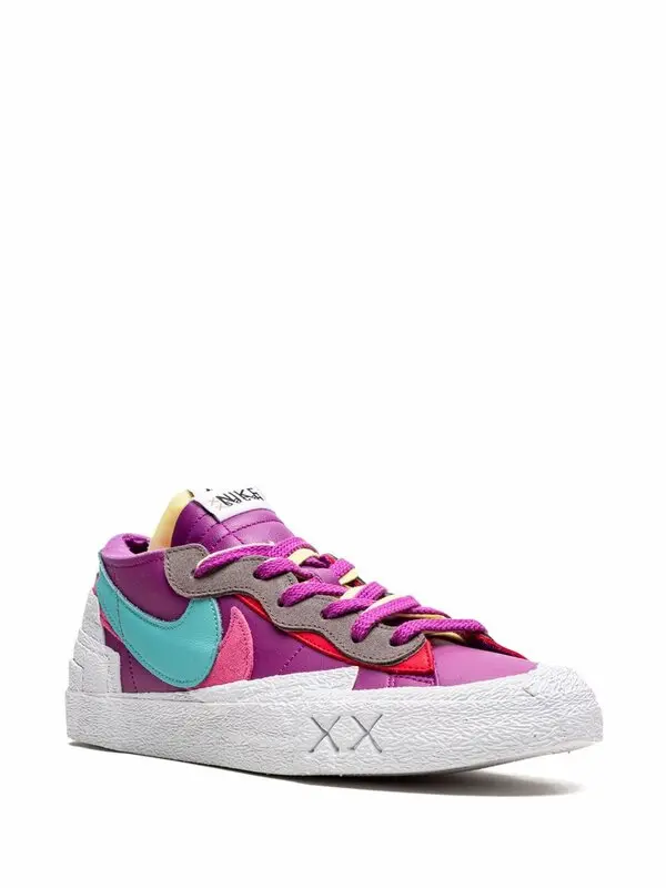 NIKE X SACAI X Kaws Blazer Low Dusk Sneakers