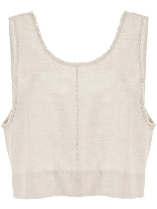 OSKLEN Frayed-edge Top