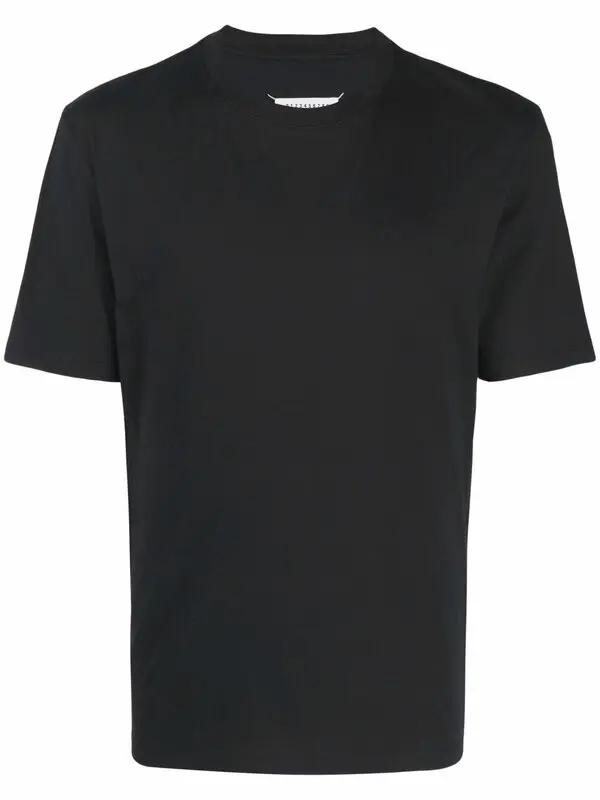 MAISON MARGIELA Crew-neck Cotton T-shirt - Black