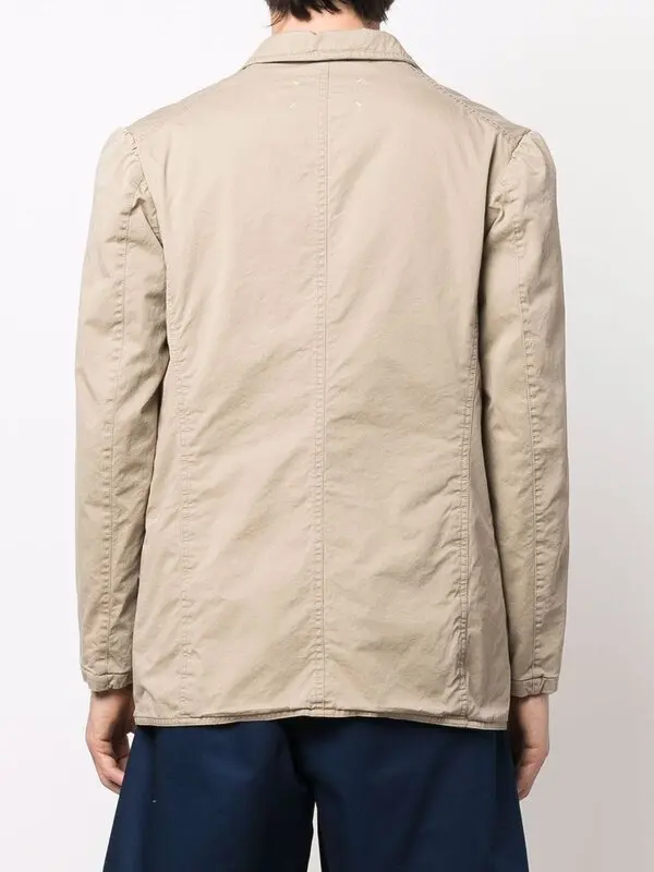 MAISON MARGIELA Notched-lapels Single-breasted Blazer - Neutrals