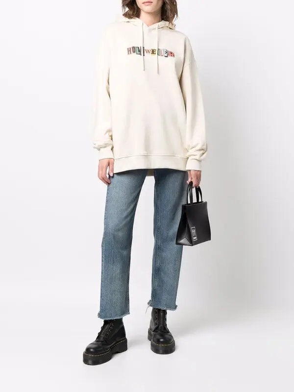 HOLZWEILER Logo Print Cotton-modal Blend Hoodie