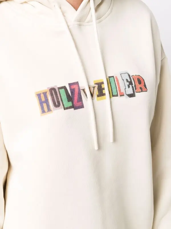 HOLZWEILER Logo Print Cotton-modal Blend Hoodie