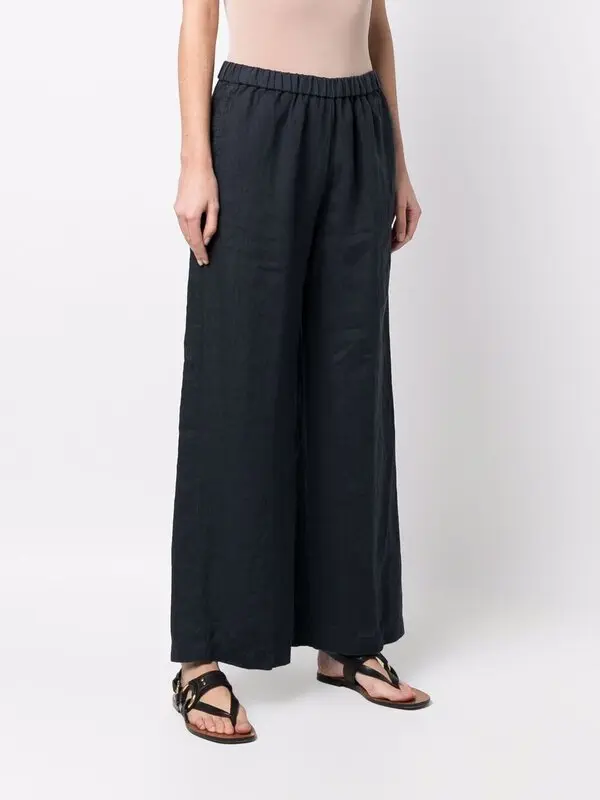 Aspesi Wide-leg Linen Trousers