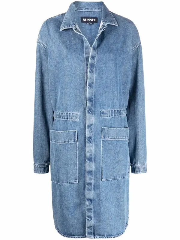 Sunnei Denim Overshirt Coat