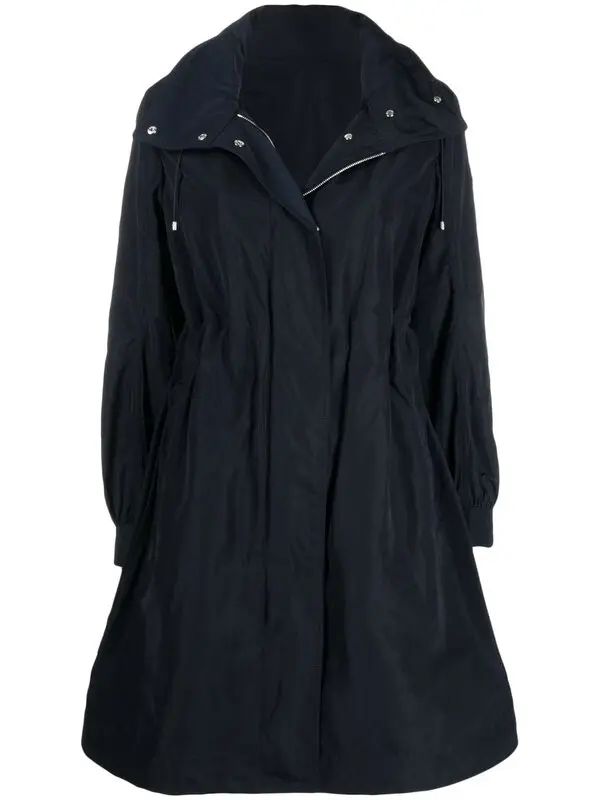 Moncler Kourou Long Parka - Blue | Editorialist