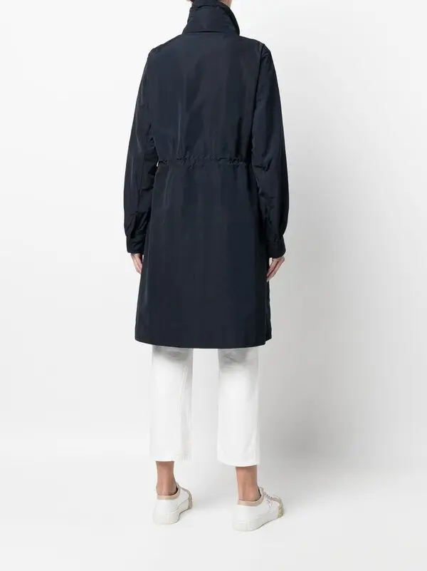 Moncler Kourou Long Parka - Blue | Editorialist