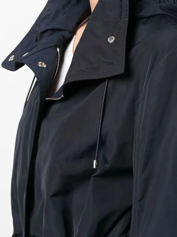 Moncler Kourou Long Parka - Blue | Editorialist