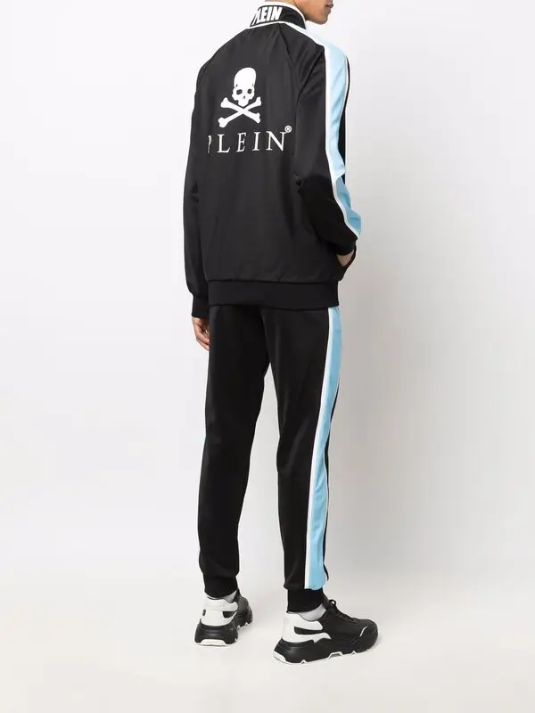 Philipp Plein Skull And Plein Striped Tracksuit Set