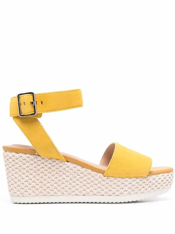 Geox Lipari Woven Wedge Sandals