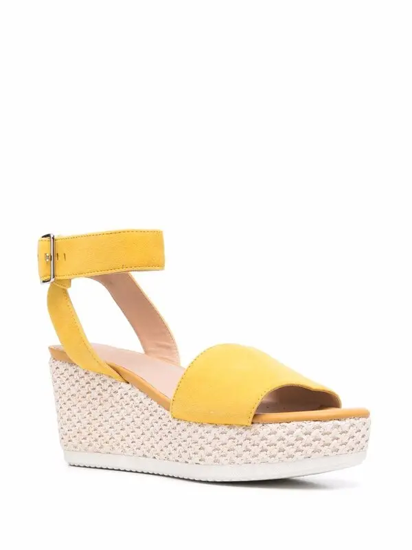Geox Lipari Woven Wedge Sandals