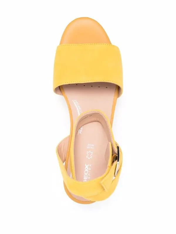 Geox Lipari Woven Wedge Sandals