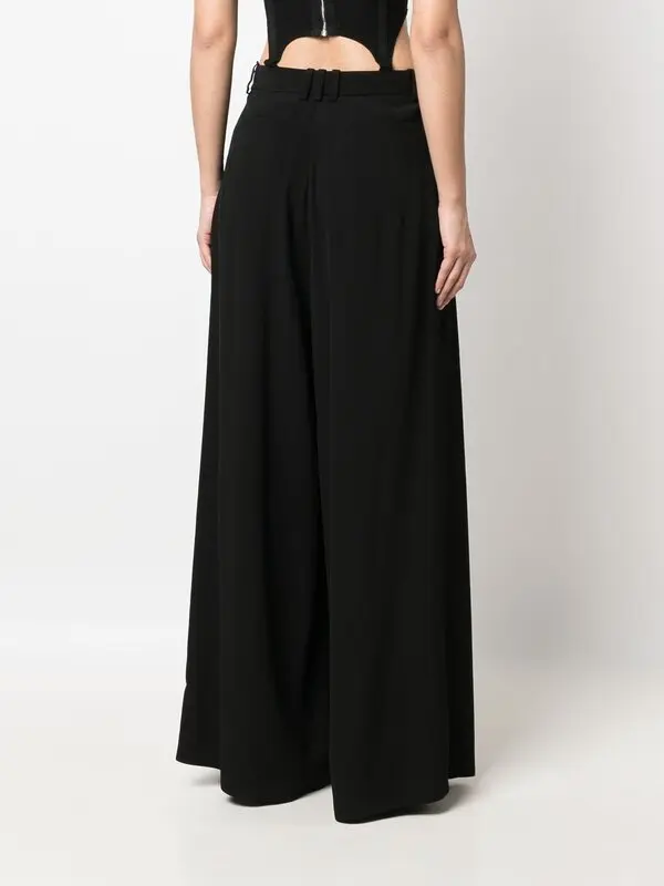 Balmain High-waisted Palazzo Trousers