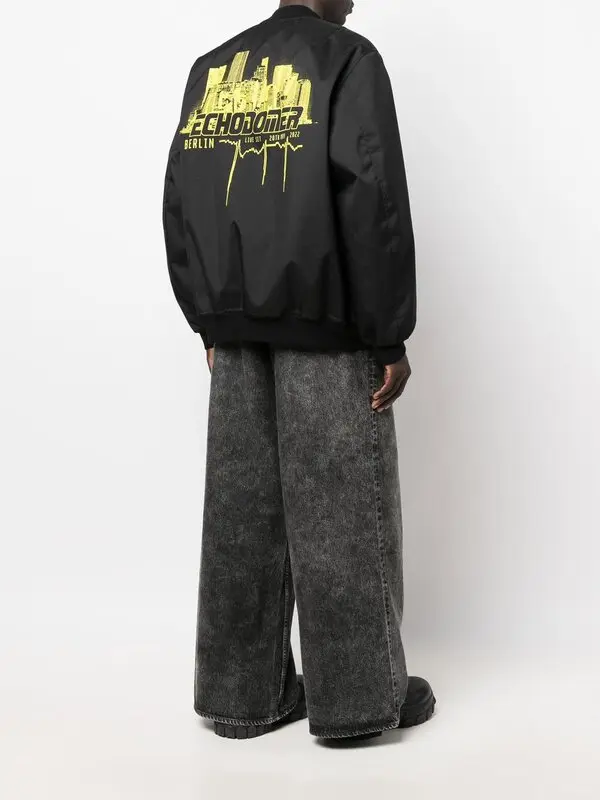 Raf Simons Echodomer-print Bomber Jacket