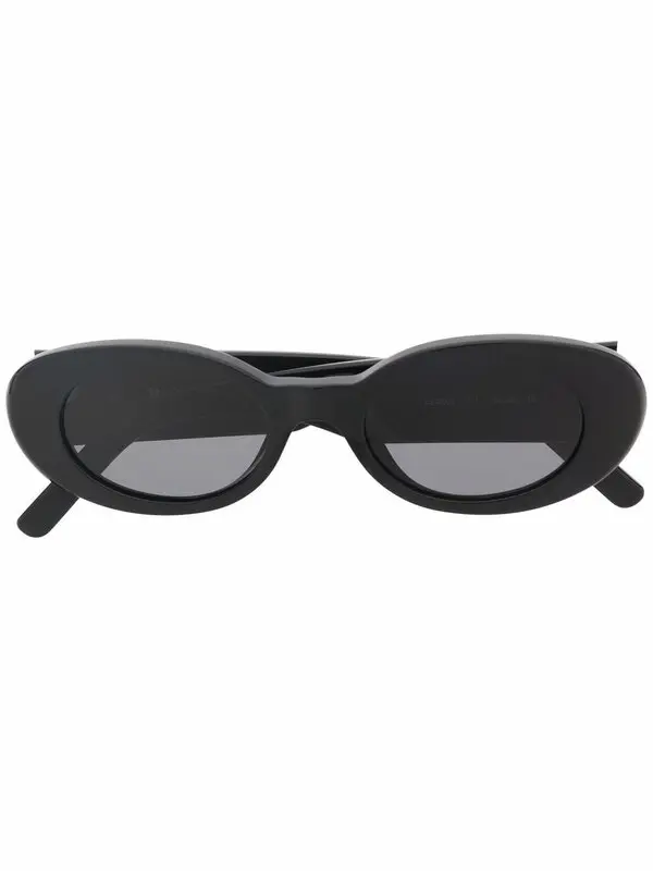Palm Angels Spirit Oval-frame Sunglasses - Black
