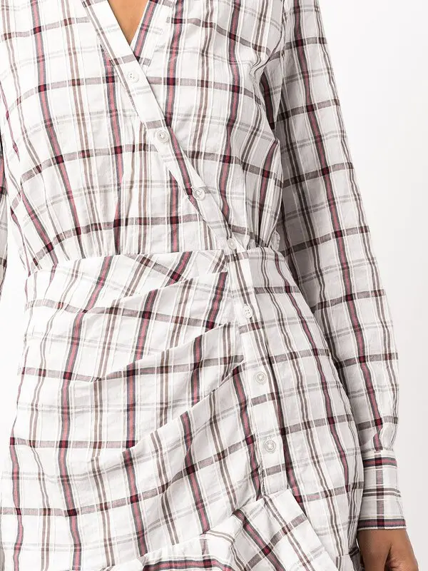 Veronica Beard Sherry Check-pattern Mini Dress